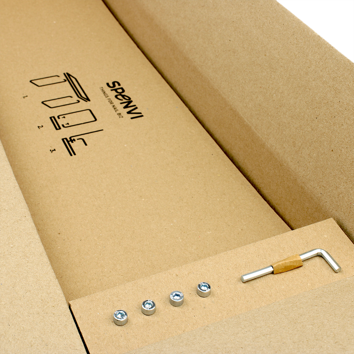 Підставка для педикюру LOFT TOTAL WHITE на металевих ніжках